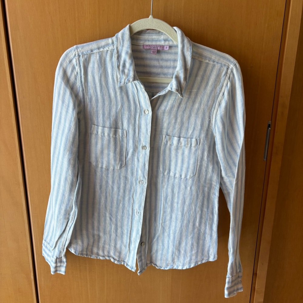 Calypso Striped Button Down - Gem